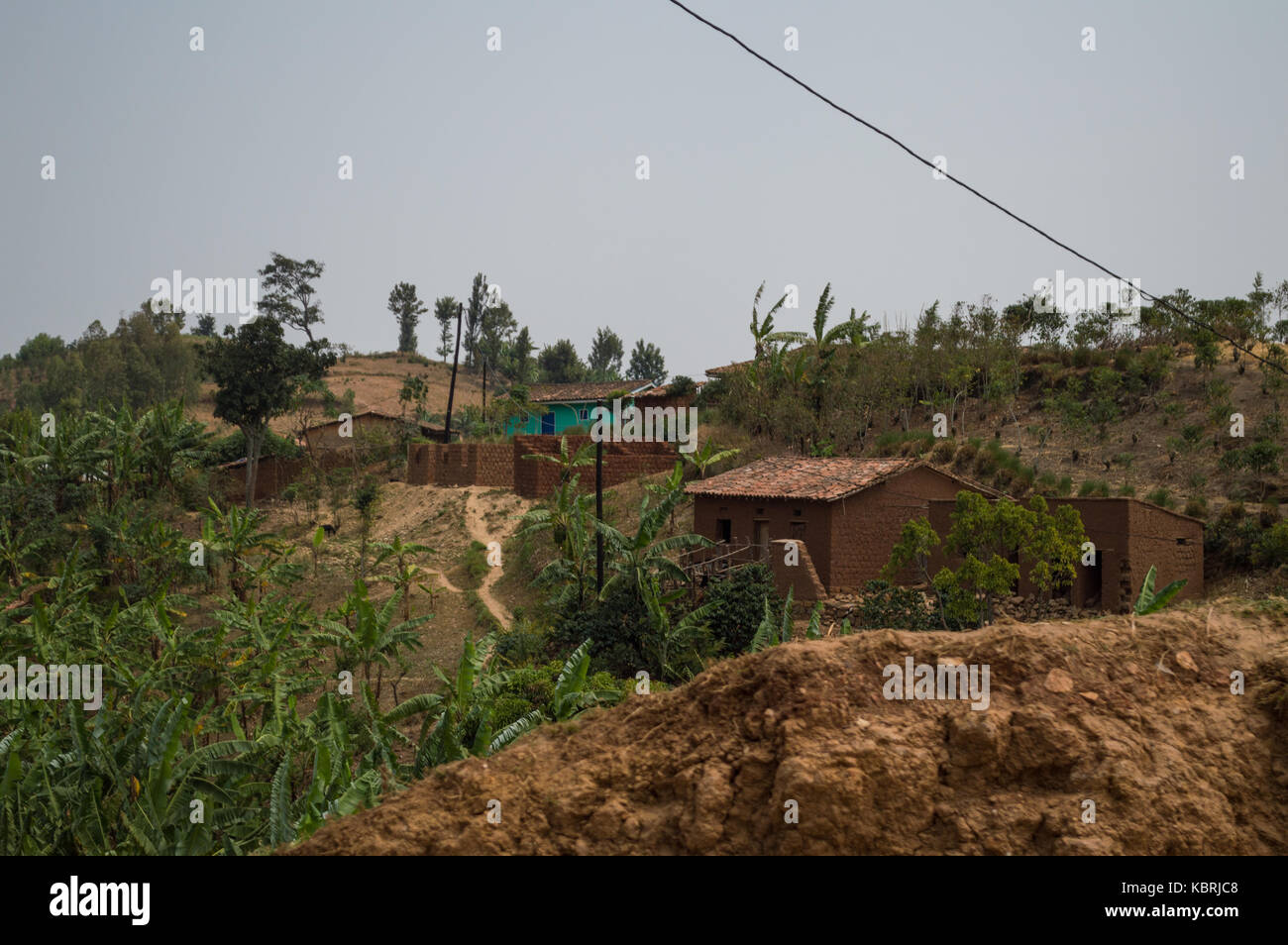 Rural Village on a Hill, Rwanda Stock Photo - Alamy