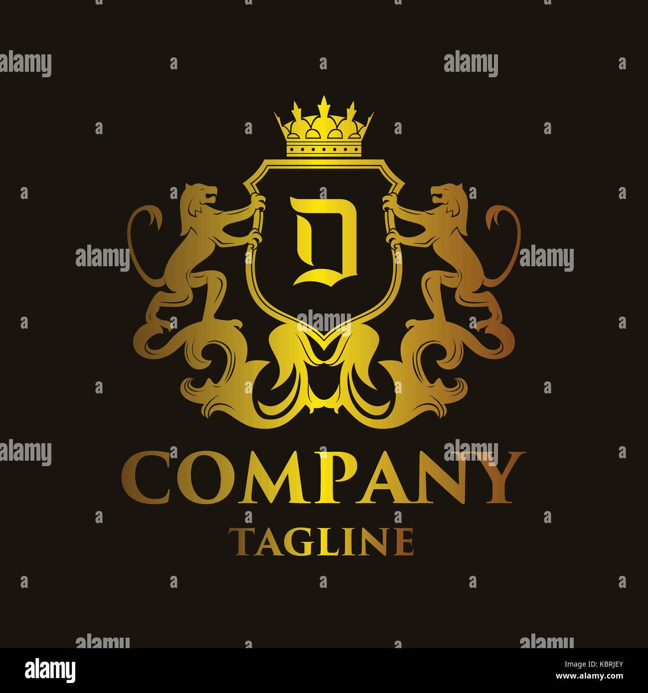 luxury Letter 'D' Logo Stock Vector Image & Art - Alamy