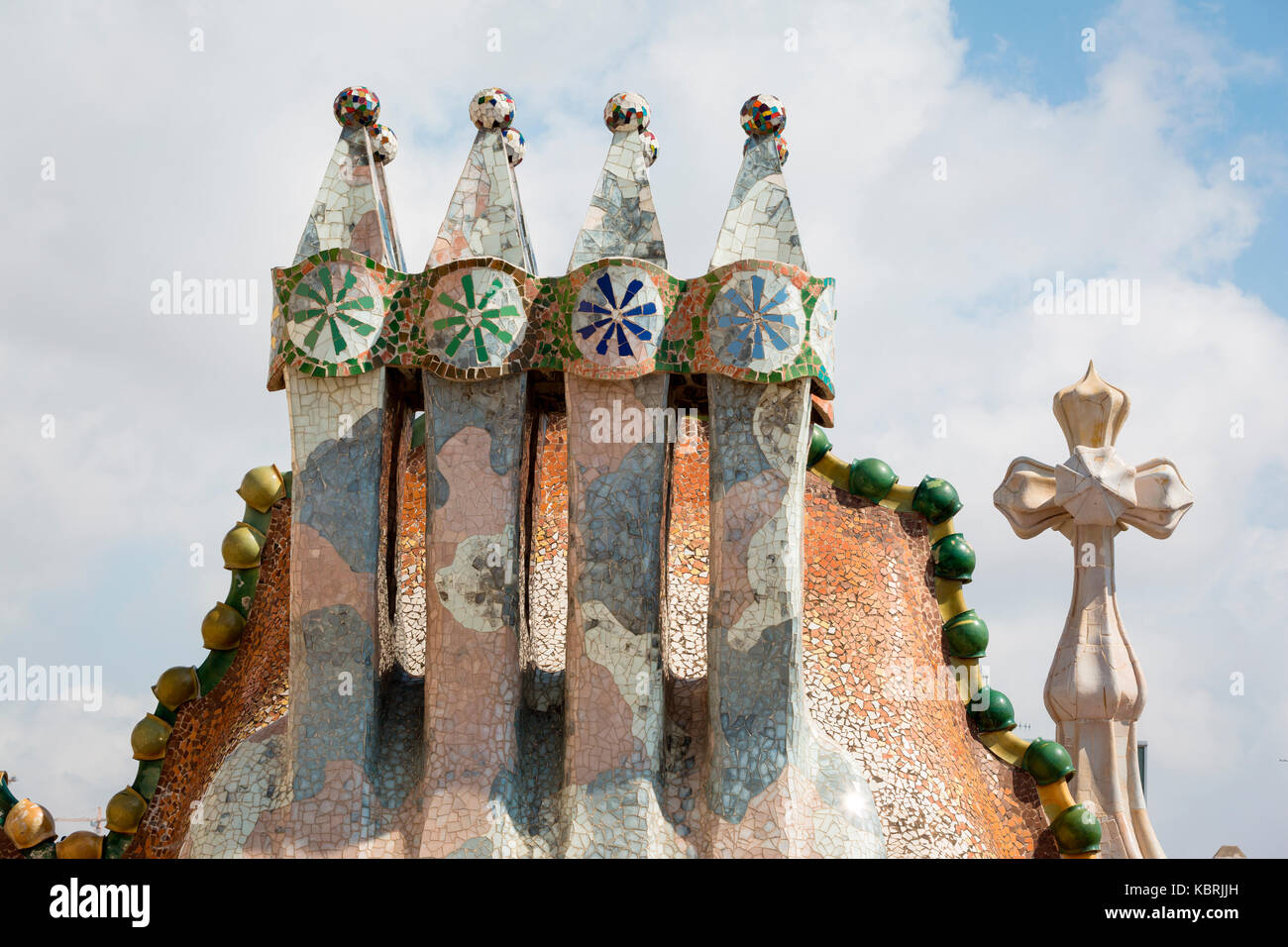 Casa batlo rooftop details hi-res stock photography and images - Alamy