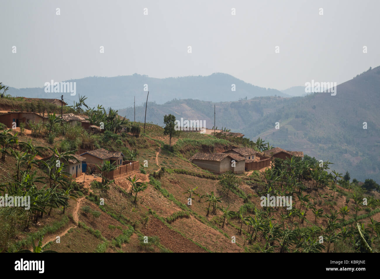 Rural Village on a Hill, Rwanda Stock Photo - Alamy