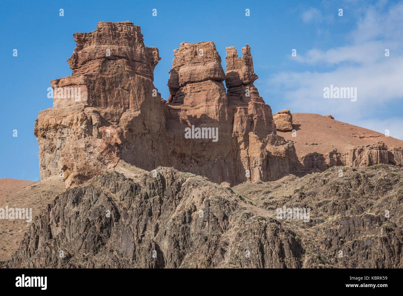 Charyn Canyon and the Valley of Castles, National park, Kazakhstan ...
