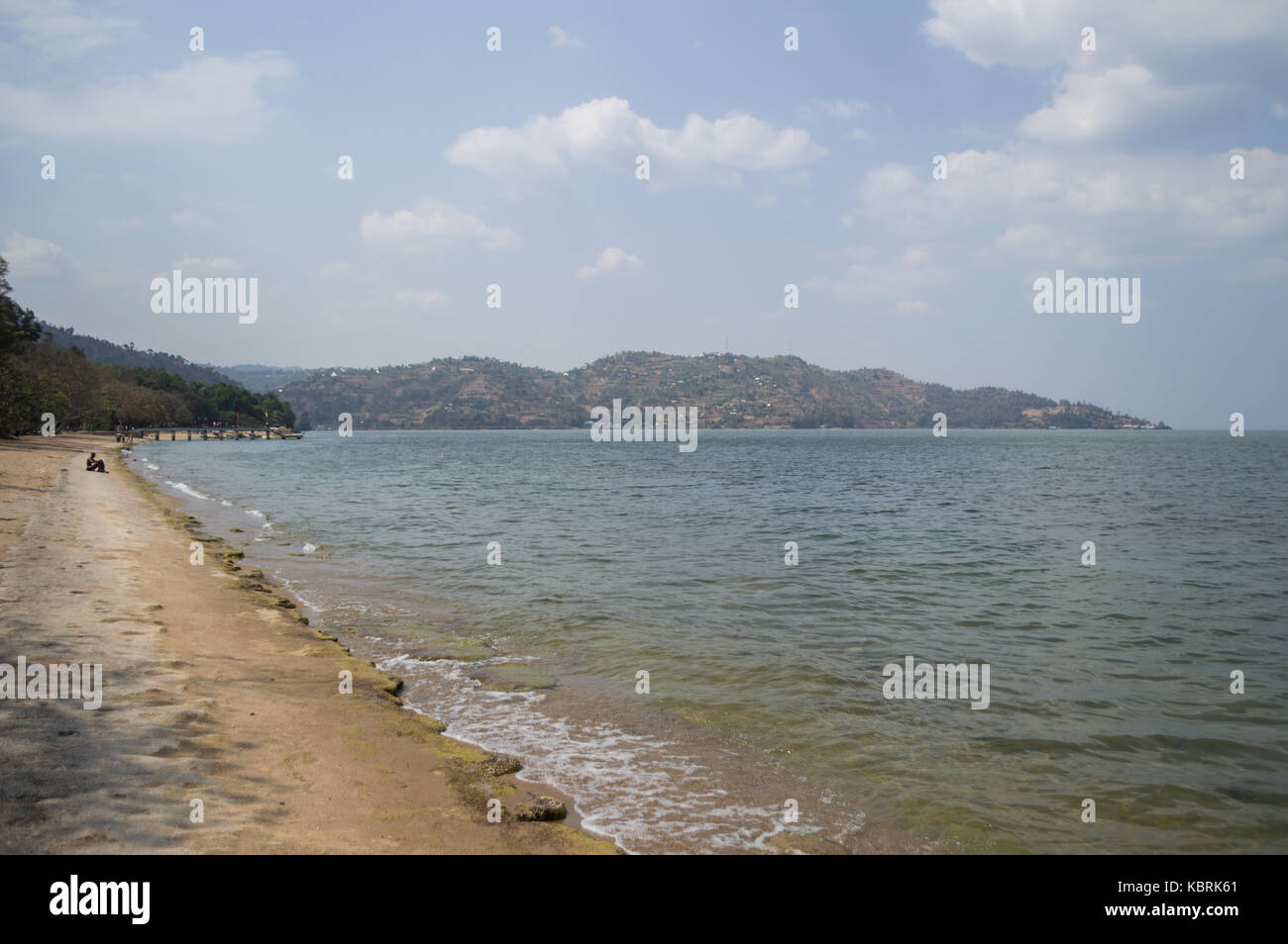Beach along Lake Kivu, Gisenyi, Rwanda Stock Photo - Alamy