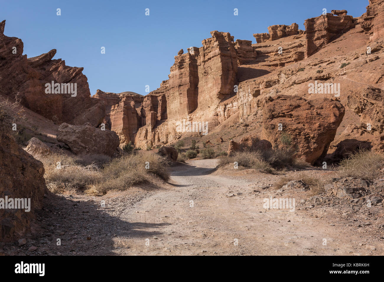 Charyn Canyon and the Valley of Castles, National park, Kazakhstan ...