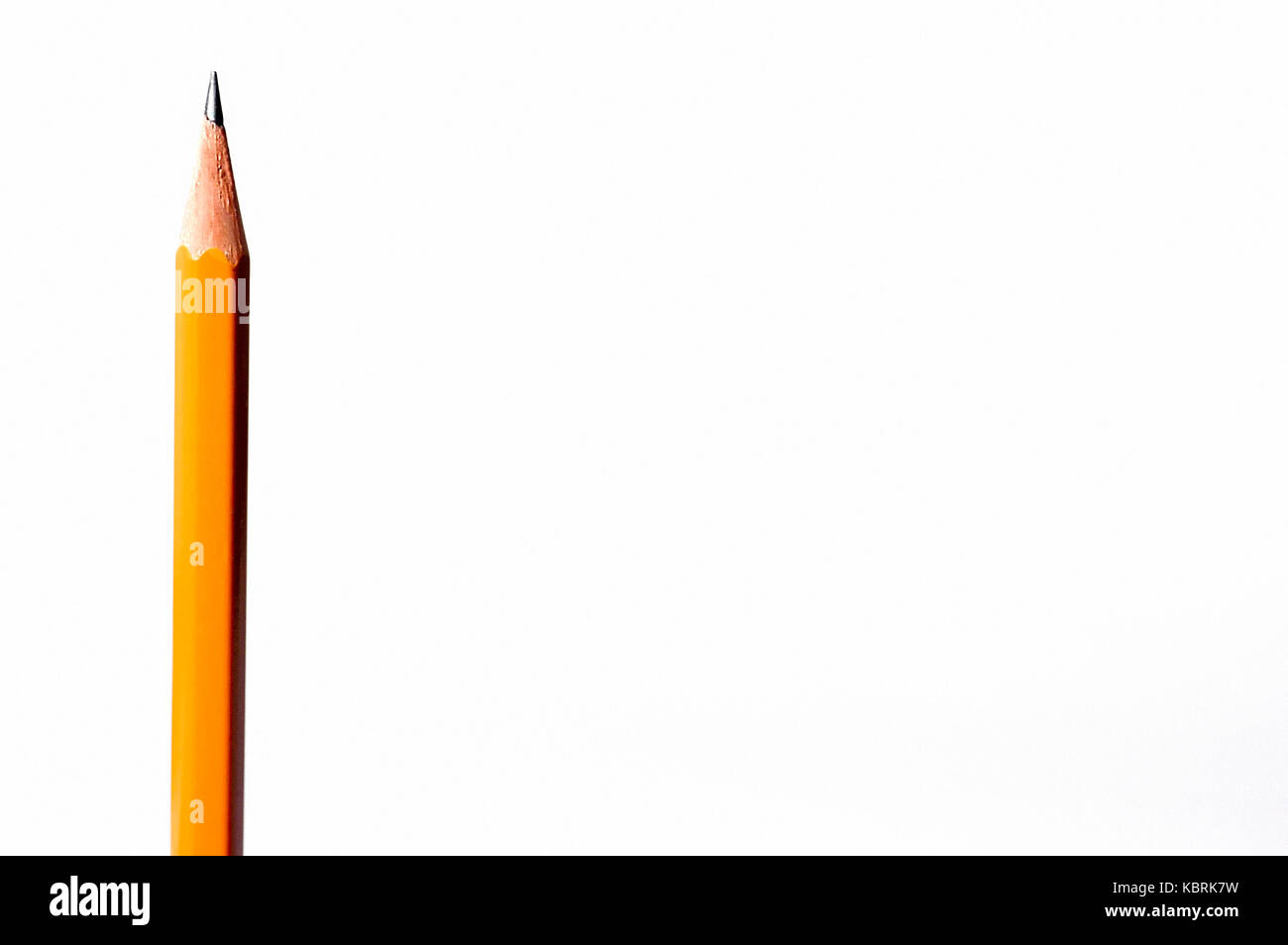 yellow drawing pencil isolated Stock Photo - Alamy