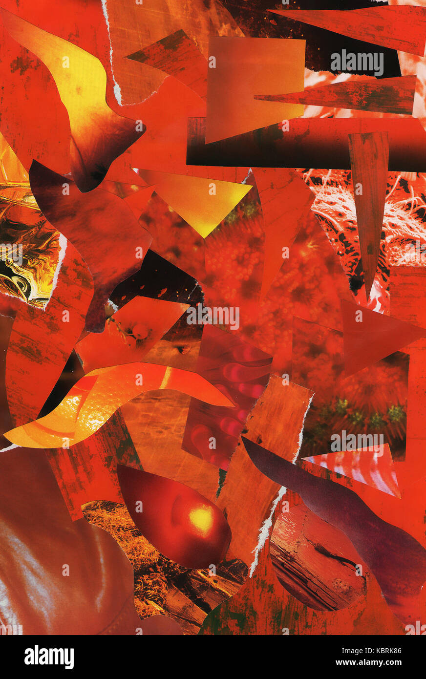 abstract red paper collage Stock Photo - Alamy