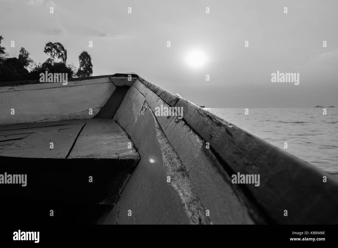 Sunset Boat Ride on Lake Kivu, Kibuye, Rwanda Stock Photo - Alamy