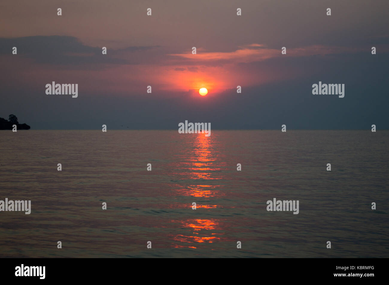 Sunset Boat Ride on Lake Kivu, Kibuye, Rwanda Stock Photo - Alamy