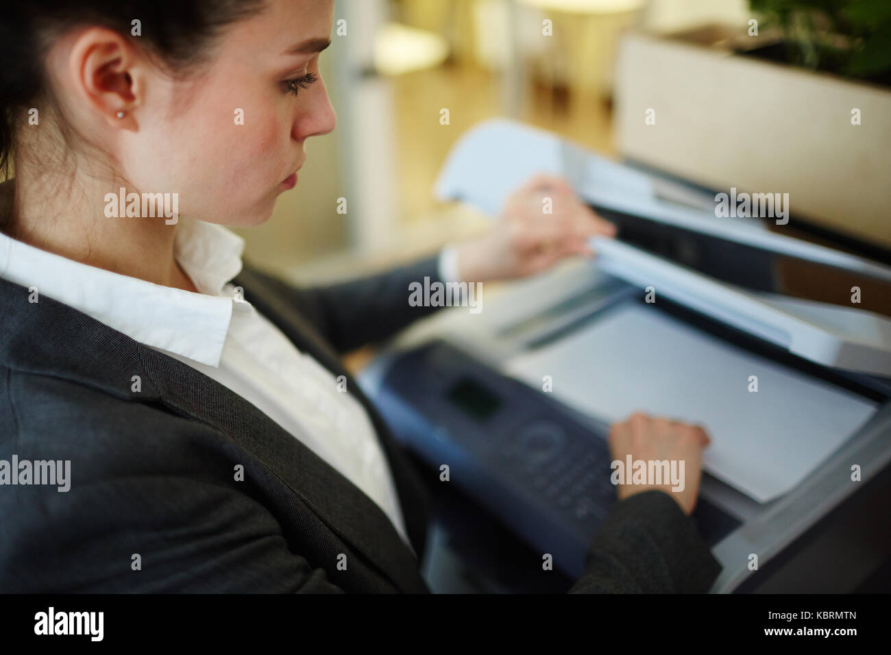 Man woman copier office hi-res stock photography and images - Alamy