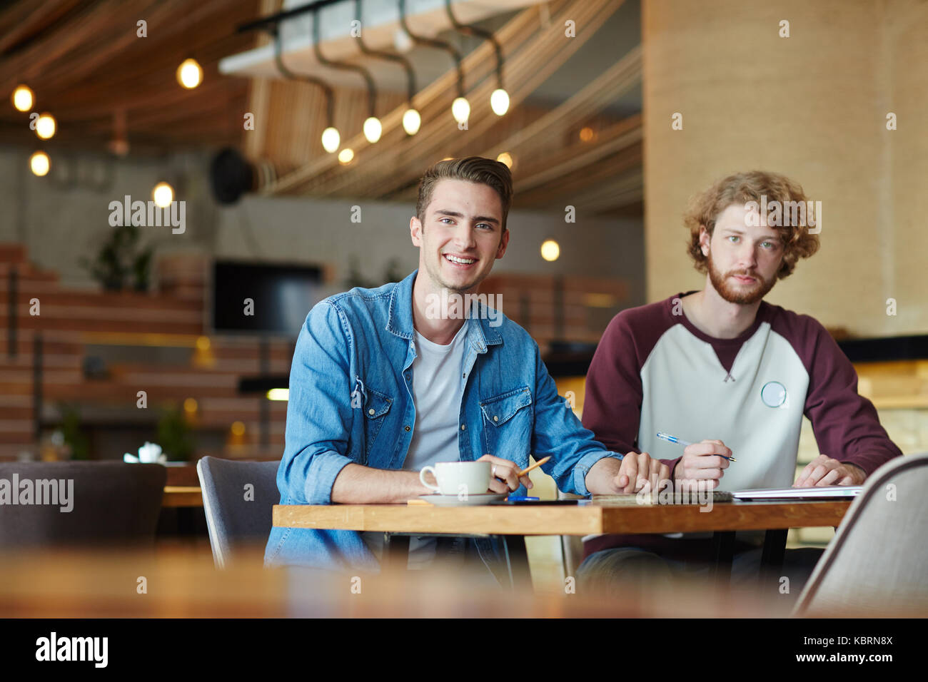 Students doing homework Stock Photo - Alamy