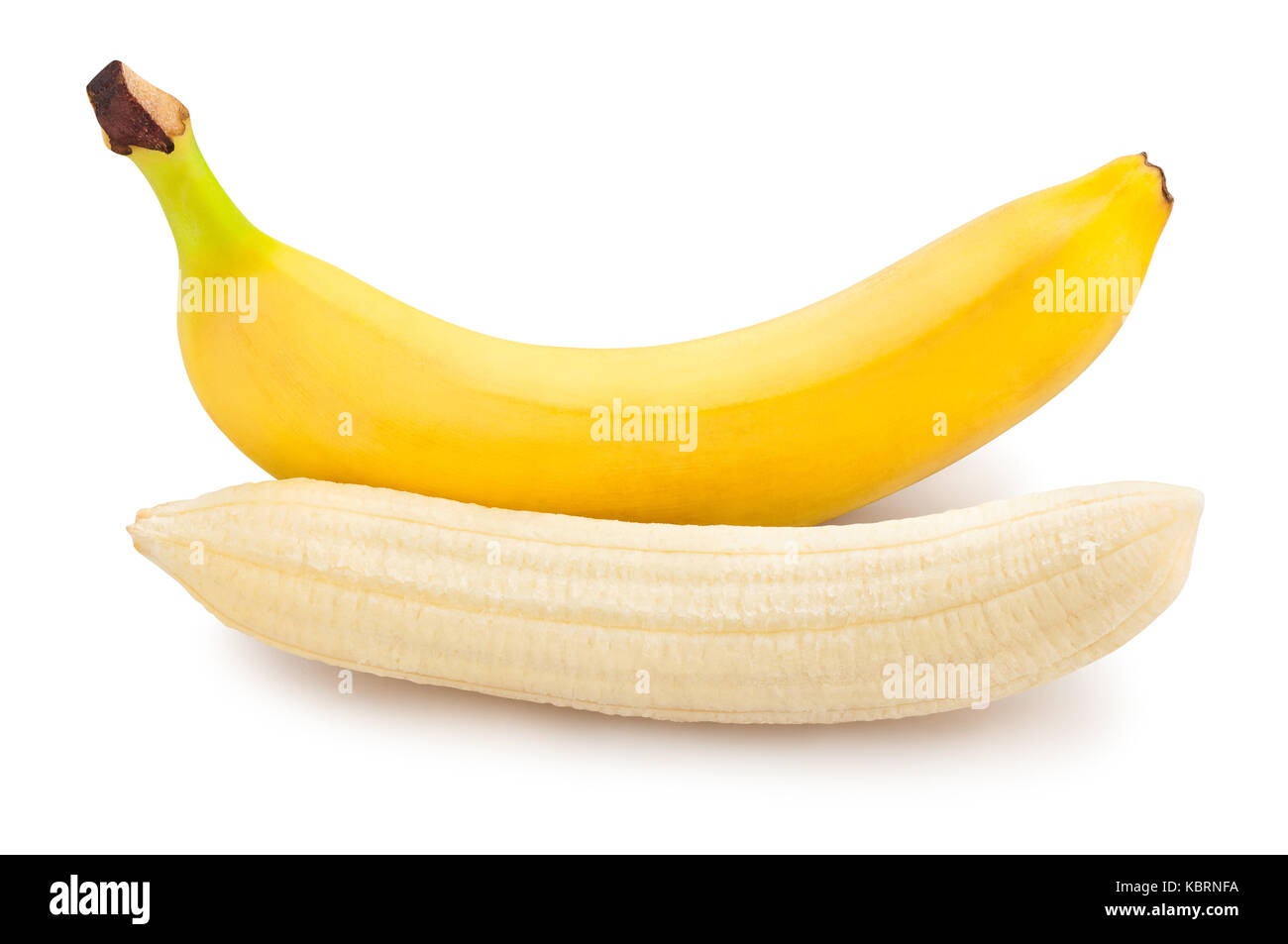 open banana path isolated Stock Photo - Alamy