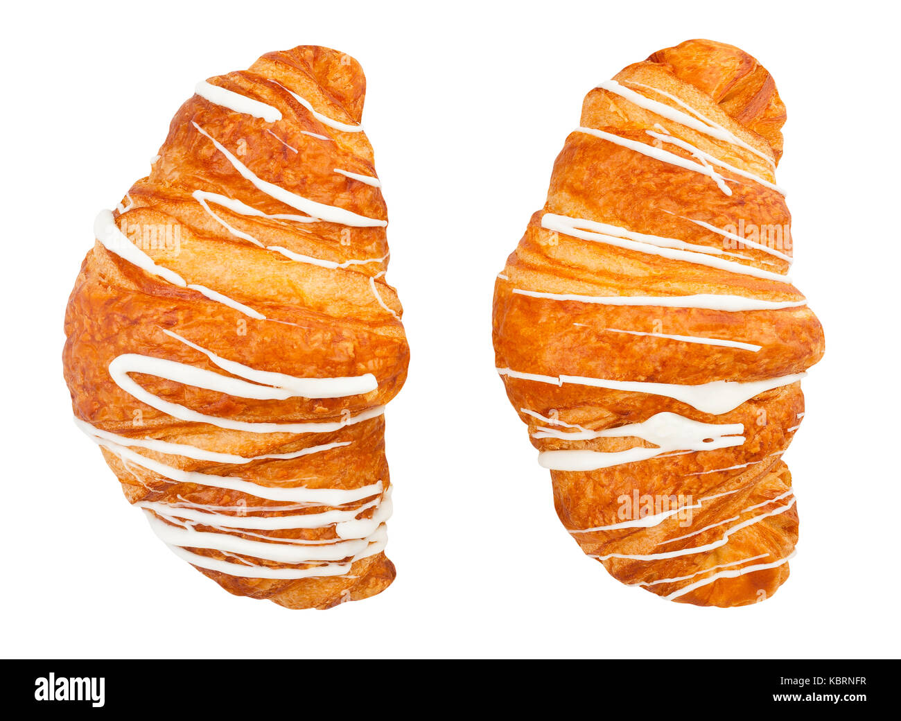 croissant path isolated top view Stock Photo - Alamy
