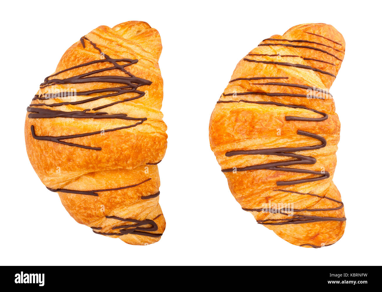 croissant path isolated top view Stock Photo - Alamy