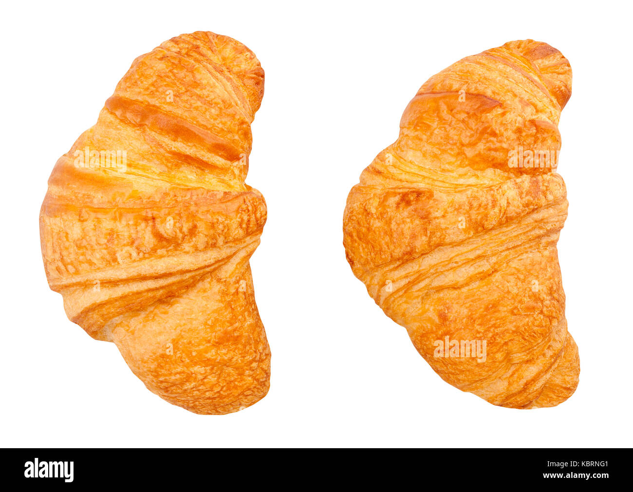 croissant path isolated top view Stock Photo - Alamy