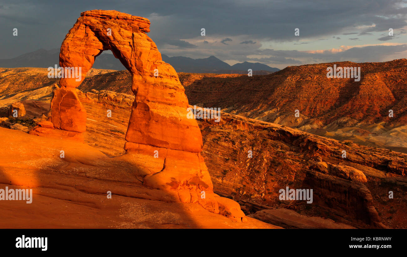 Delicate Arch, Arches National Park, Utah, USA Stock Photo - Alamy
