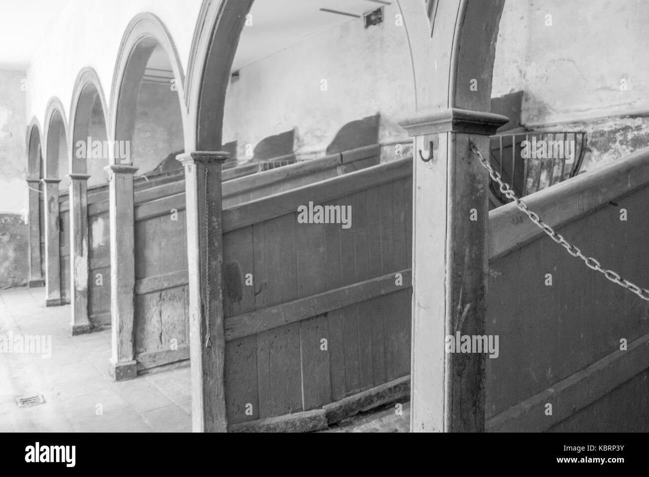 Stable block in english country house Stock Photo - Alamy