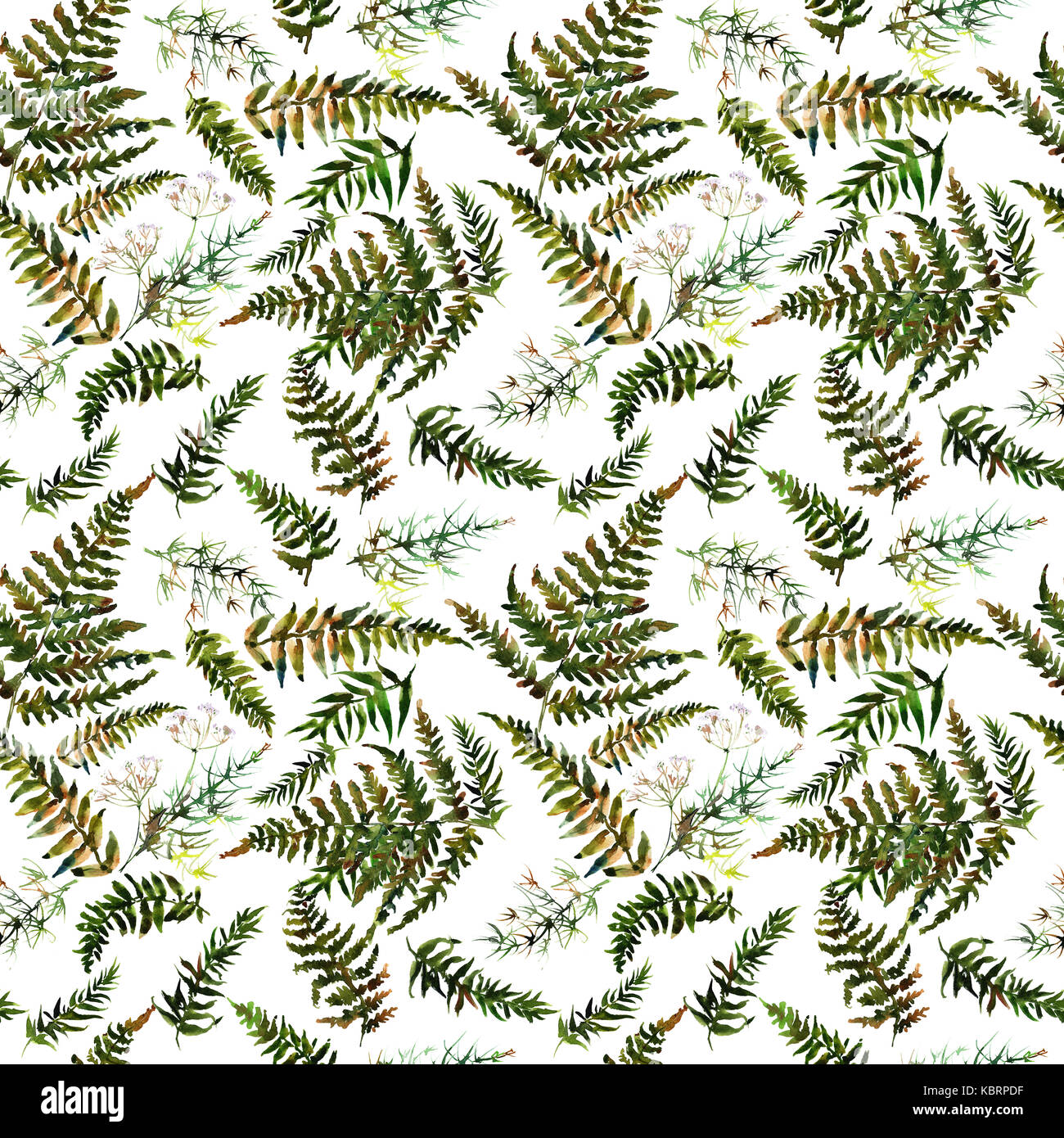 Seamless repeating fern pattern background hi-res stock photography and ...