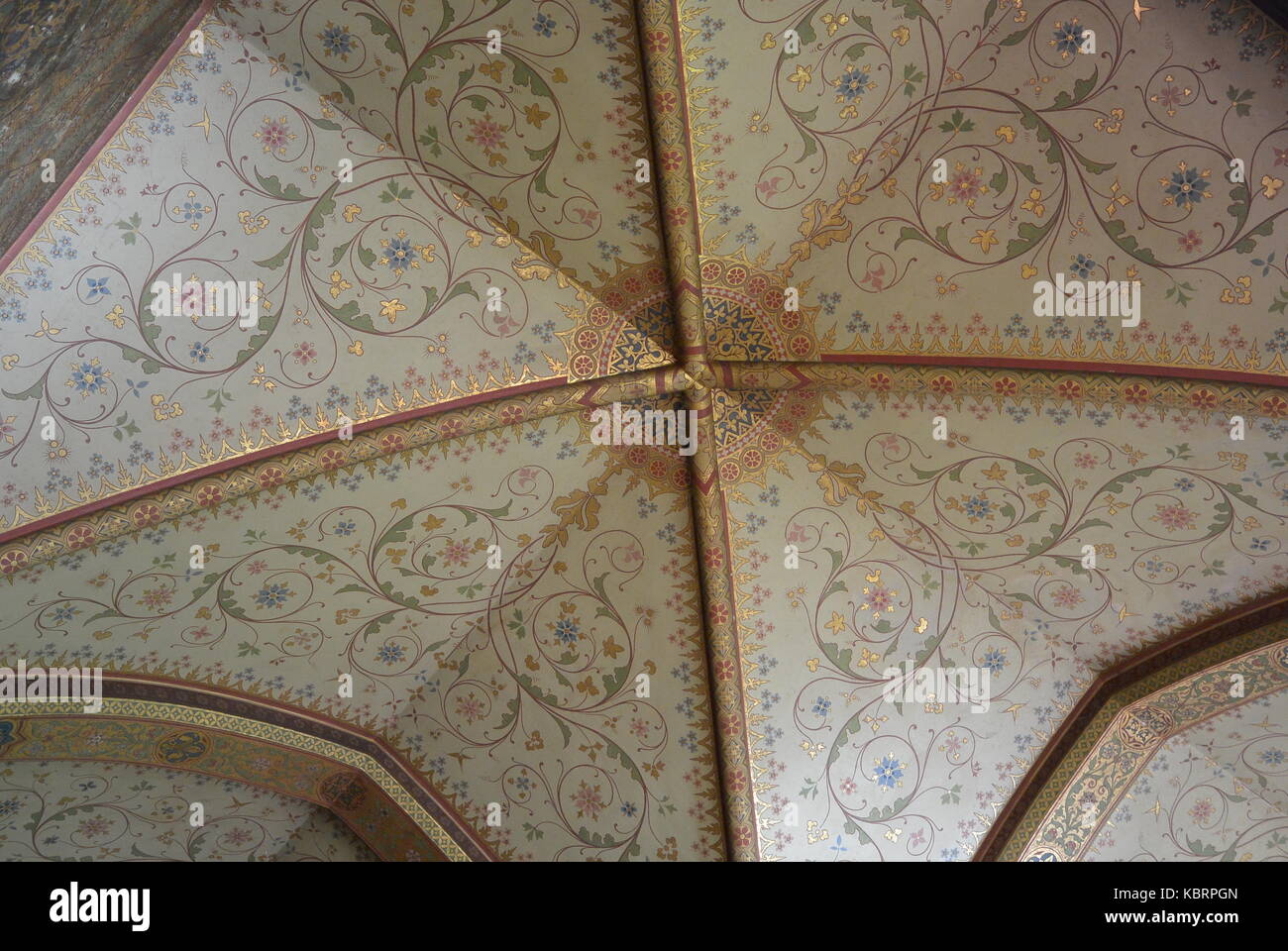 Patterned ceiling in stately home Stock Photo - Alamy