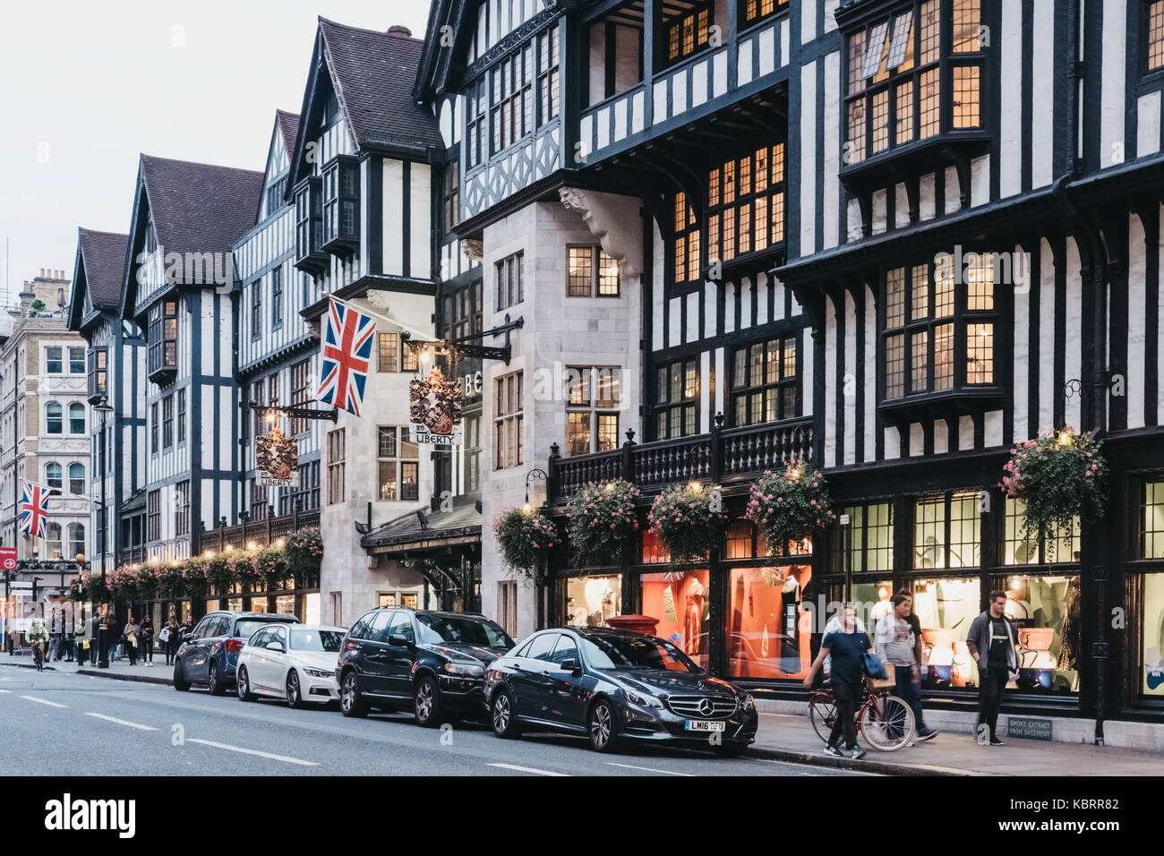The exterior of Liberty Department Store. Opened in 1875 it is famous ...