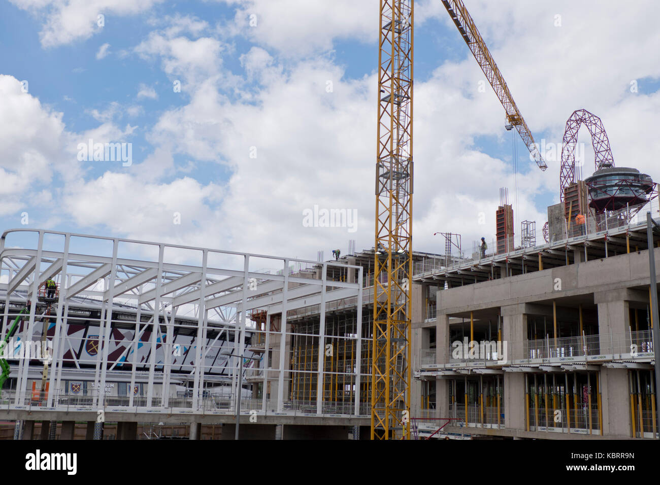 New building construction of a school by London West Ham Stadium by ...