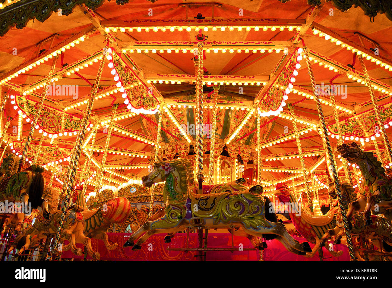 Rotating christmas carousel hi-res stock photography and images - Alamy