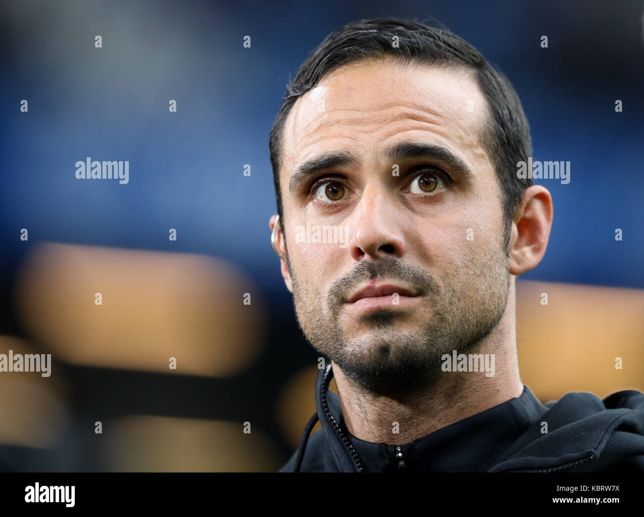Hamburg, Germany. 30th Sep, 2017. Bremen coach Alexander Nouri gives an ...