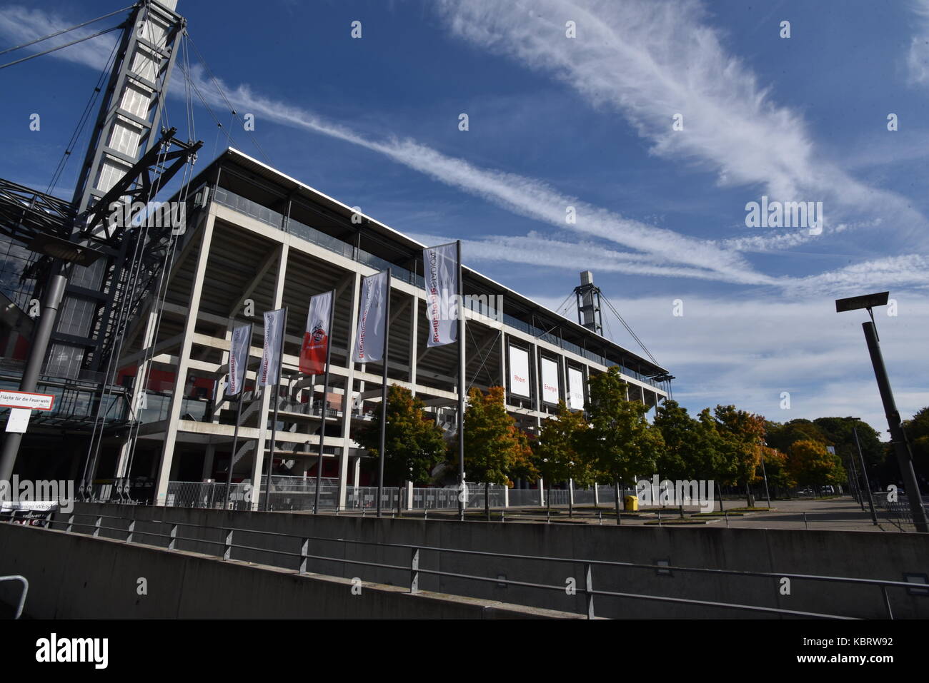 The Rhein-Energy Stadium pictured from the outside in Cologne, Germany ...