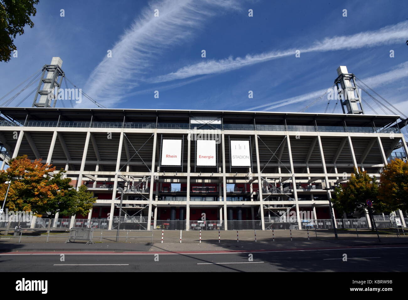 The Rhein-Energy Stadium pictured from the outside in Cologne, Germany ...