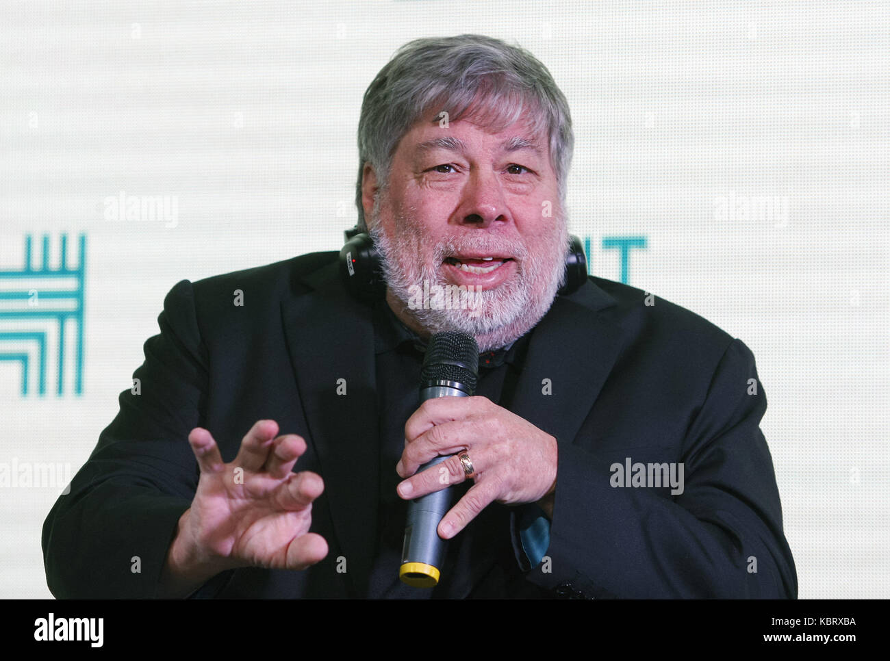 Kiev, Ukraine. 30th Sep, 2017. STEVE WOZNIAK, co-founder of Apple ...