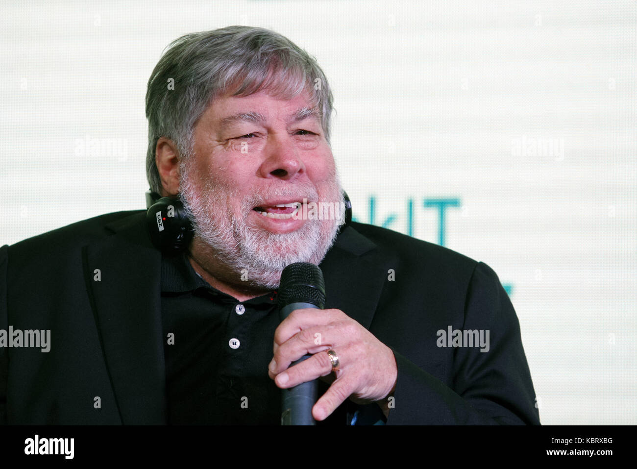 Kiev, Ukraine. 30th Sep, 2017. STEVE WOZNIAK, co-founder of Apple ...