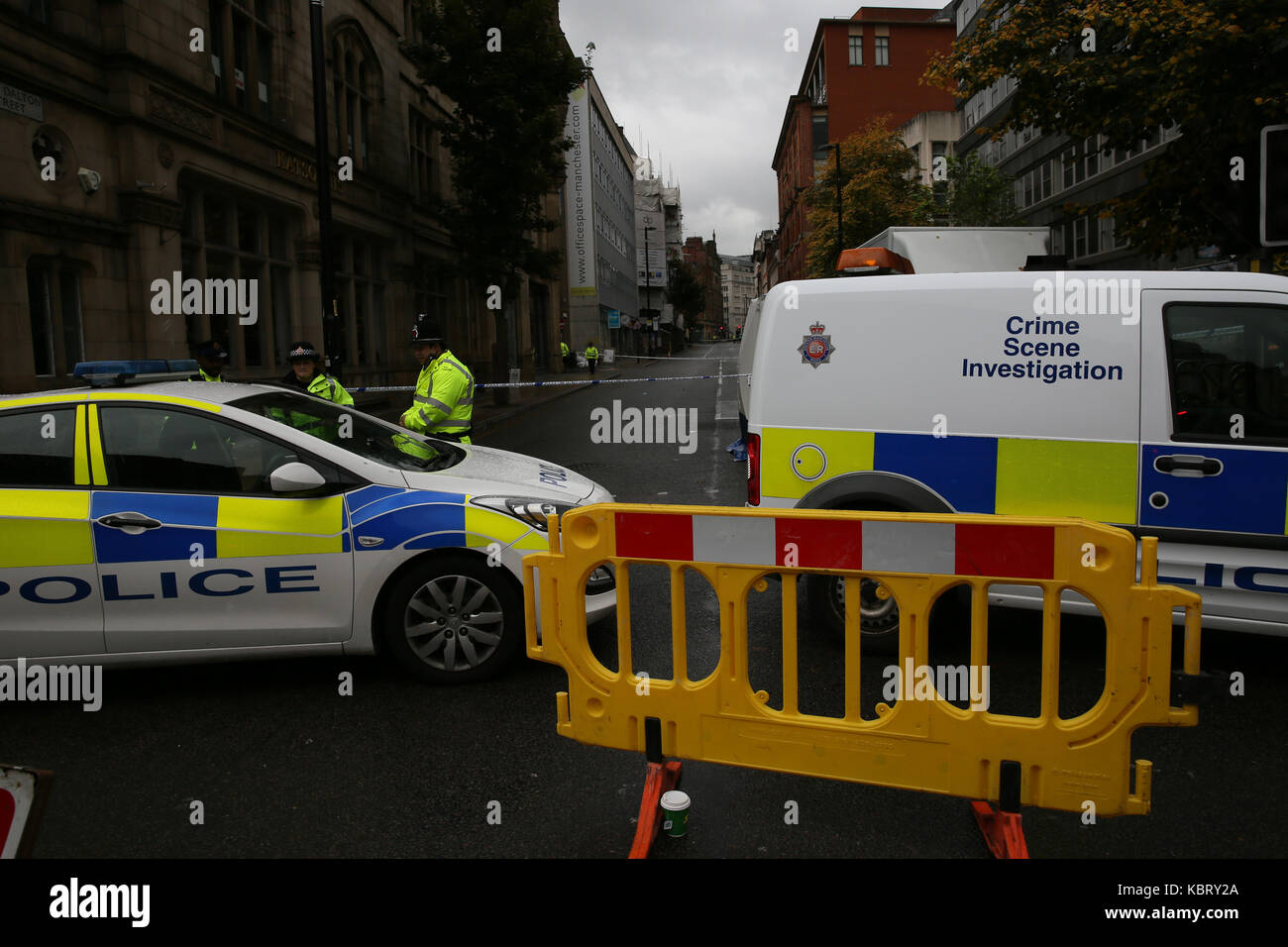 Manchester, UK. 30th September, 2017. Crime Scene Investigation takes ...