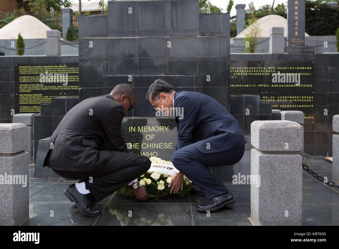 Rulindo, Rwanda. 30th Sep, 2017. Chinese Ambassador to Rwanda Rao ...
