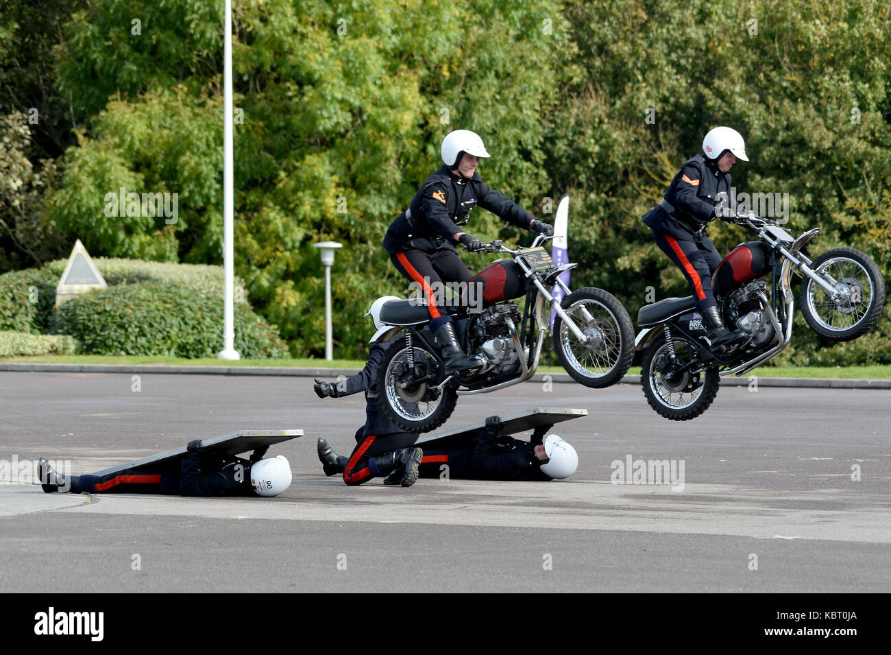 Blandford Camp, Dorset, UK, 30th September, 2017. Royal Signals White ...