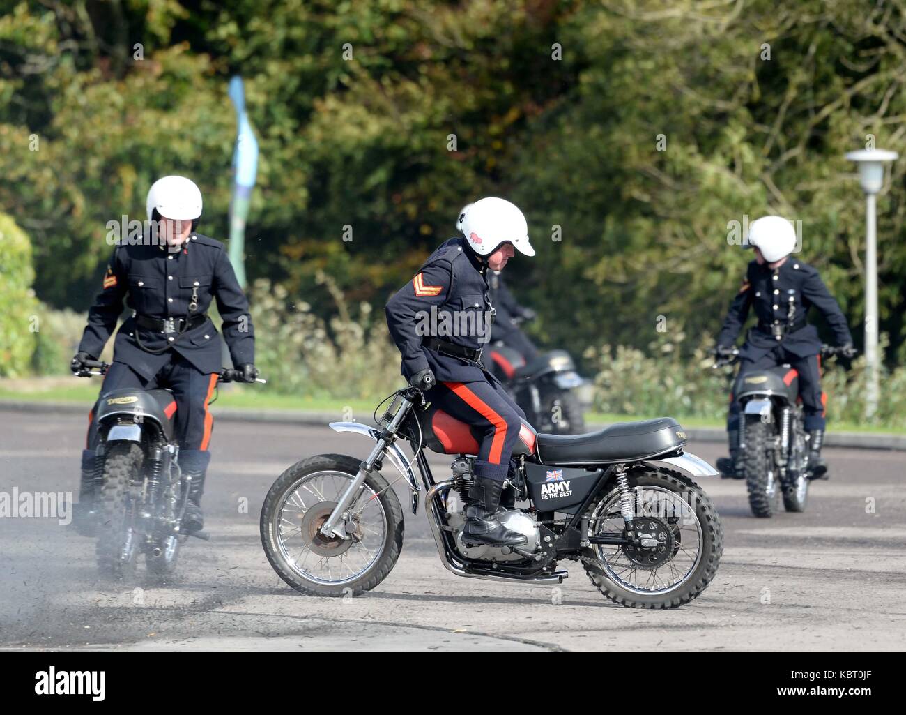 Blandford Camp, Dorset, UK, 30th September, 2017. Royal Signals White ...