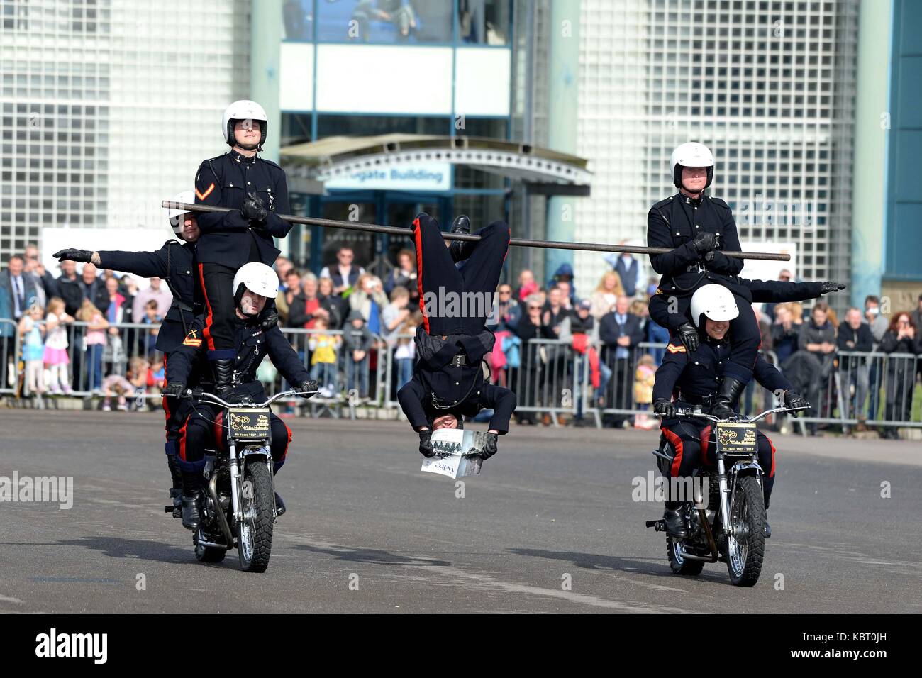 Blandford Camp, Dorset, UK, 30th September, 2017. Royal Signals White ...
