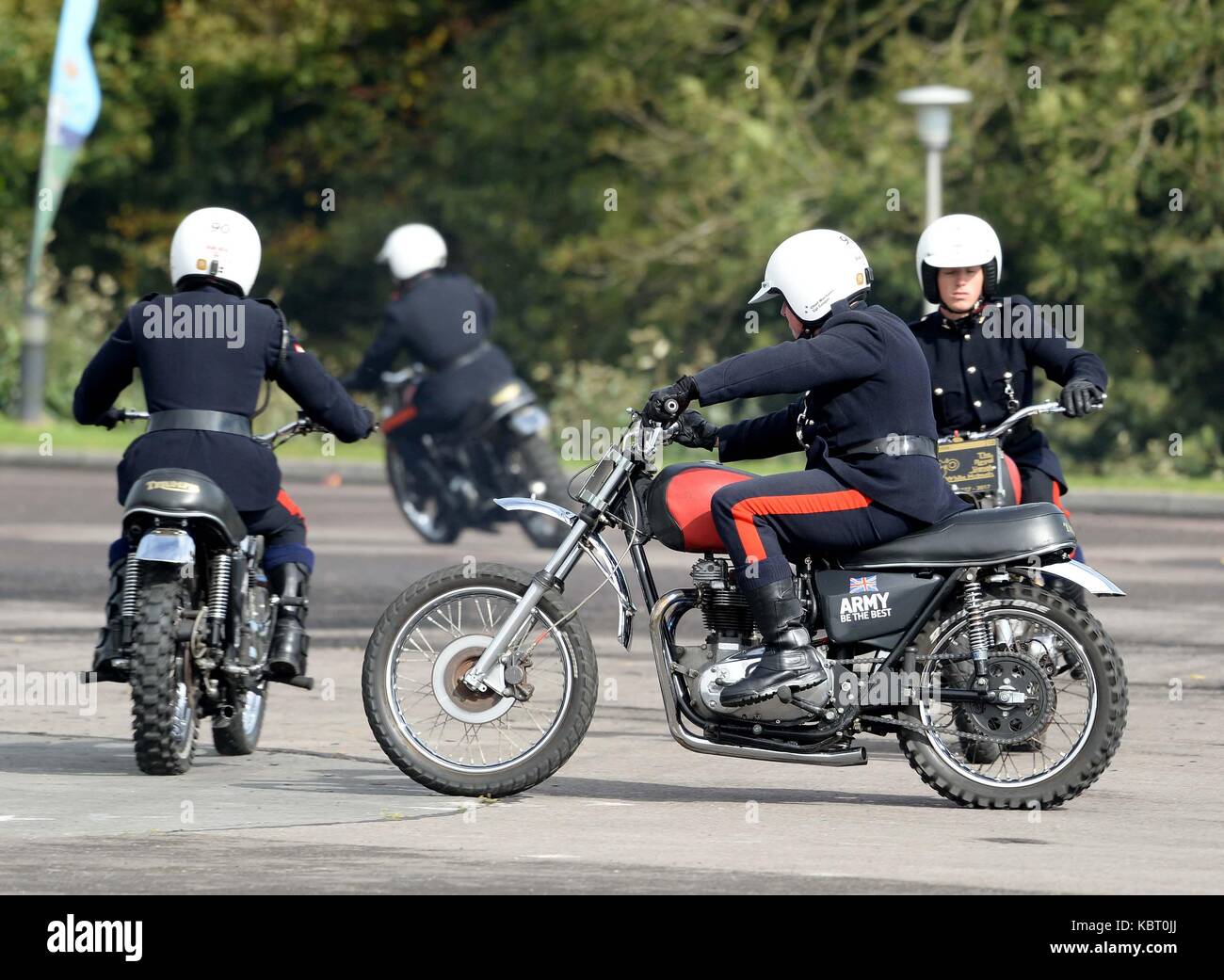 Blandford Camp, Dorset, UK, 30th September, 2017. Royal Signals White ...