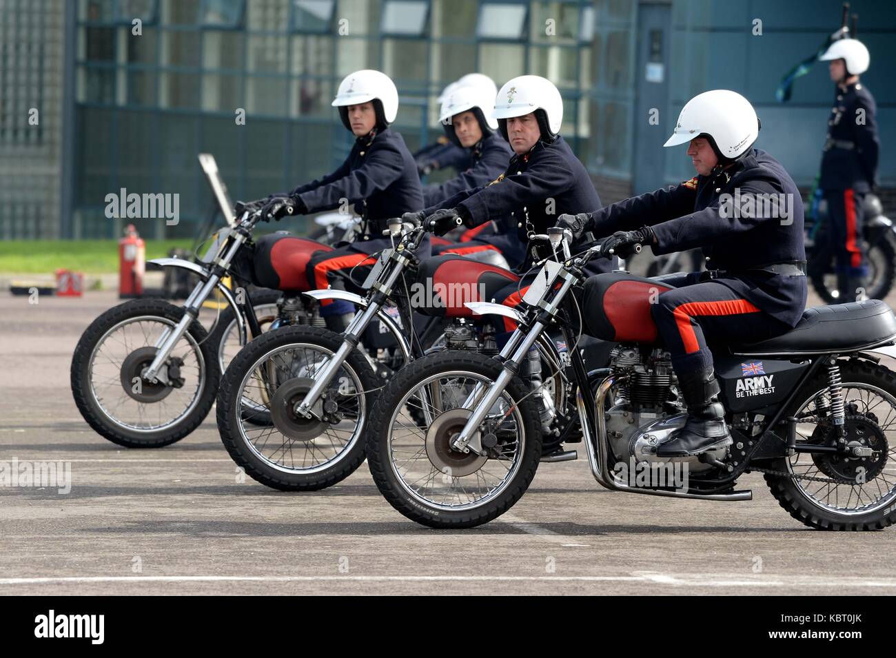 Blandford Camp, Dorset, UK, 30th September, 2017. Royal Signals White ...