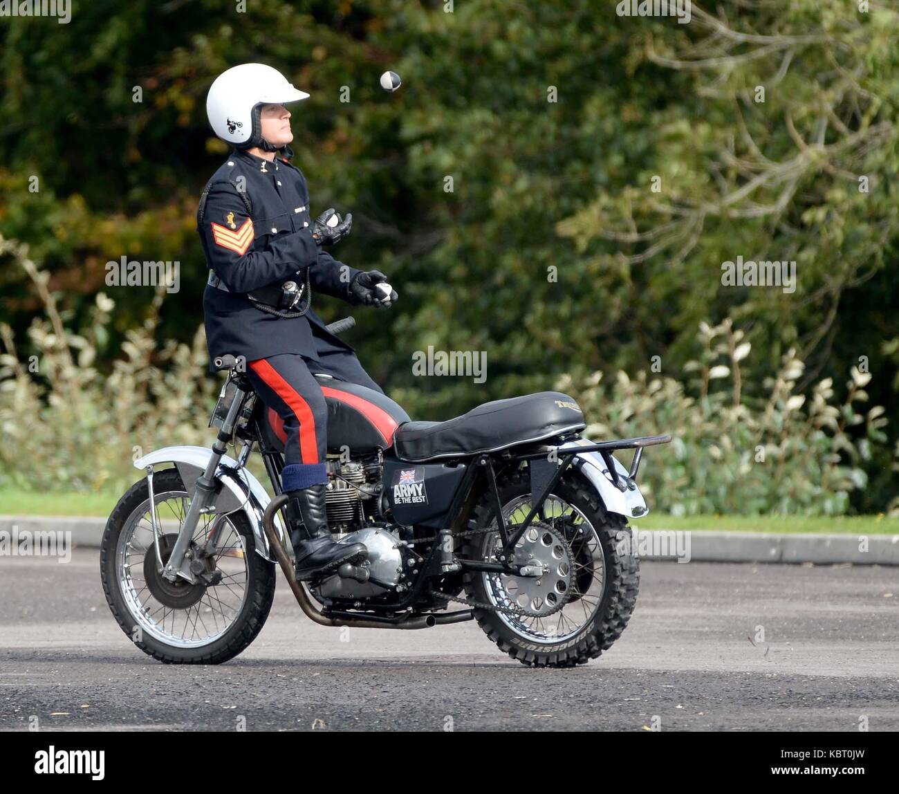 Blandford Camp, Dorset, UK, 30th September, 2017. Royal Signals White ...