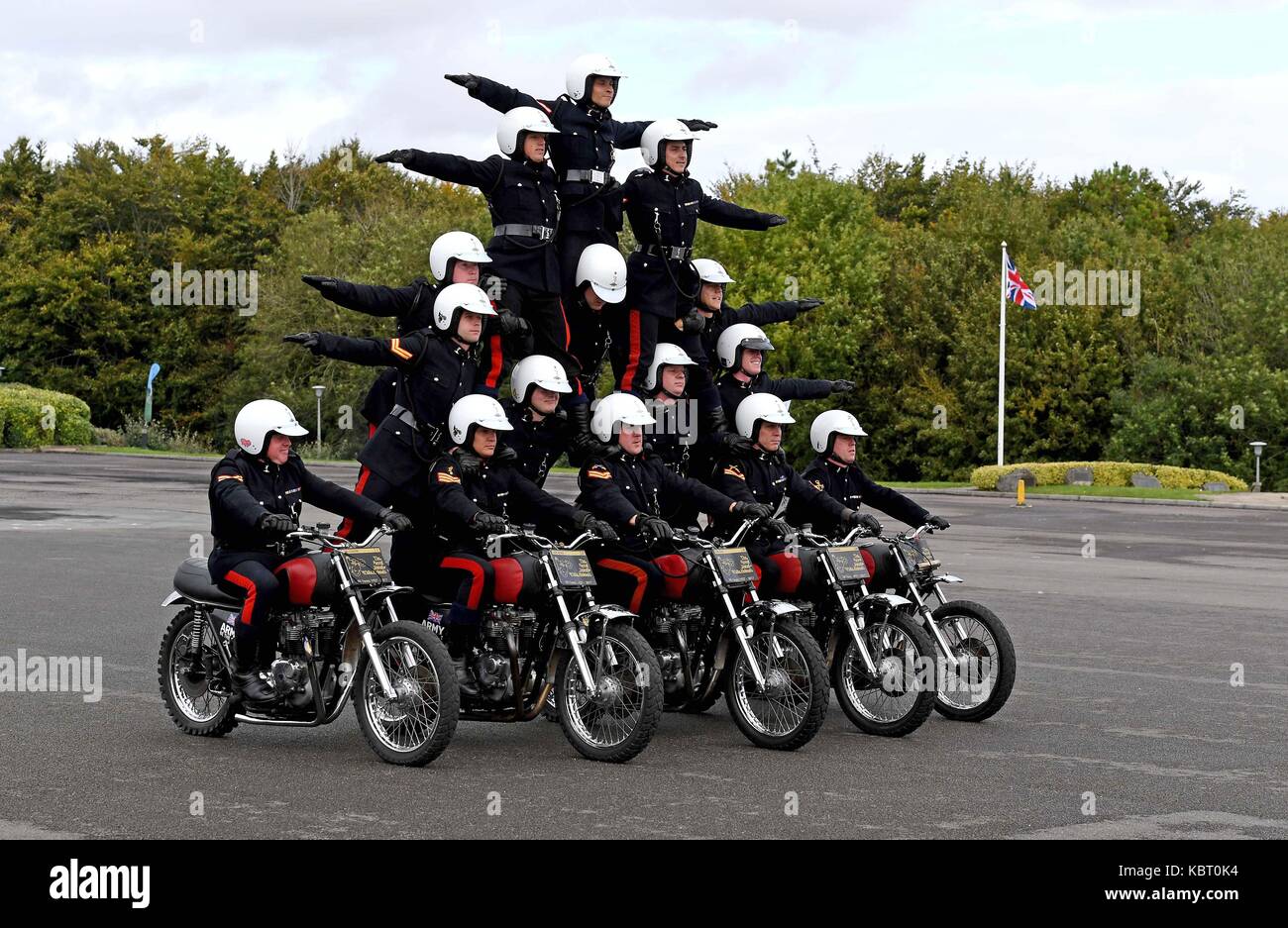 Blandford Camp, Dorset, UK, 30th September, 2017. Royal Signals White ...