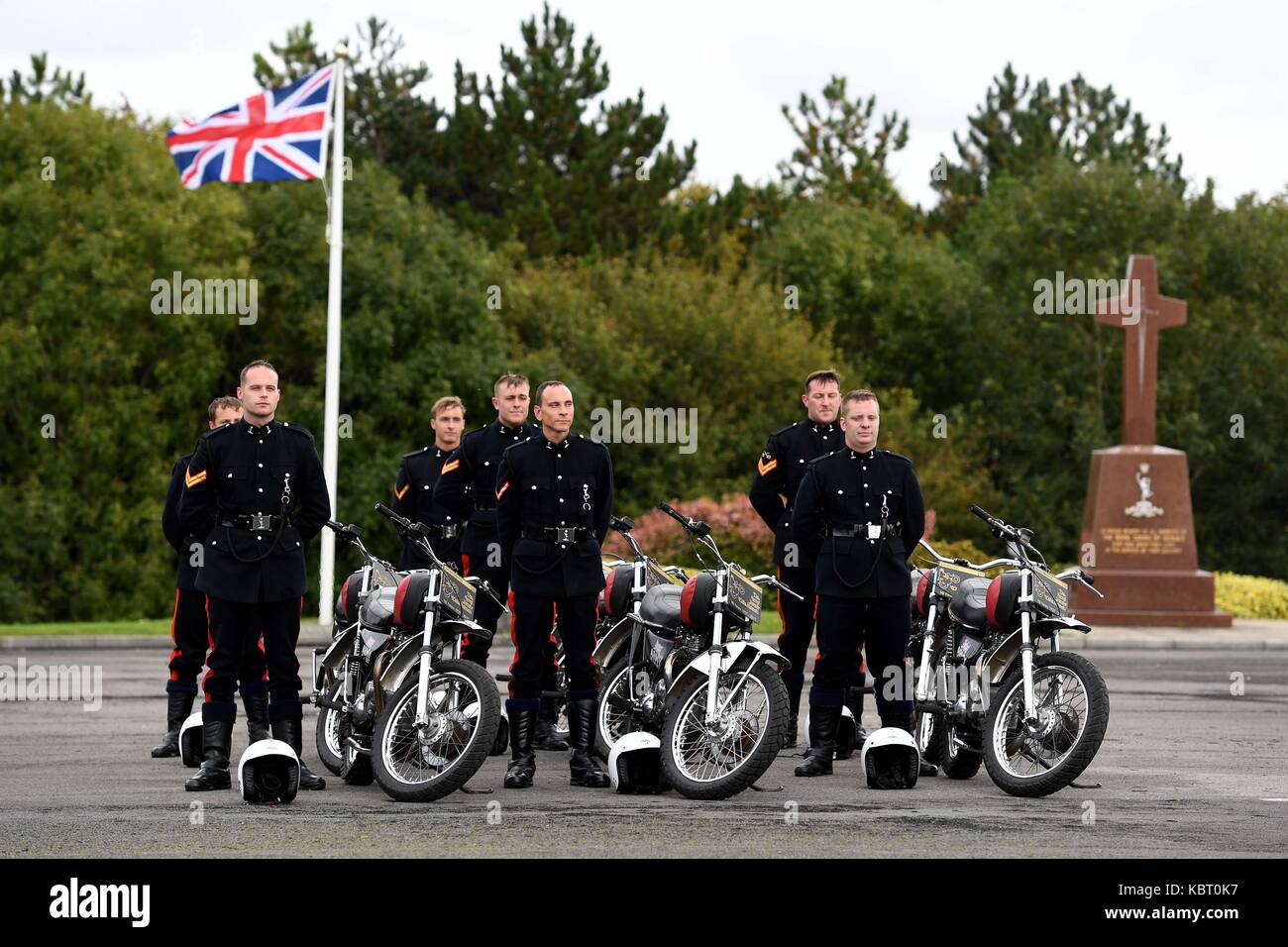 Blandford Camp, Dorset, UK, 30th September, 2017. Royal Signals White ...