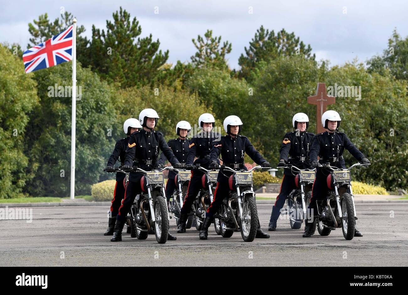 Blandford Camp, Dorset, UK, 30th September, 2017. Royal Signals White ...