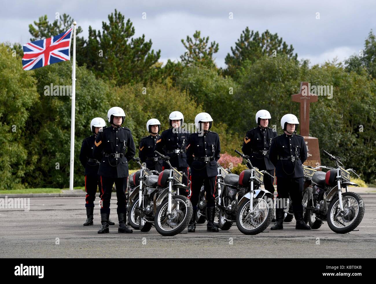 Blandford Camp, Dorset, UK, 30th September, 2017. Royal Signals White ...
