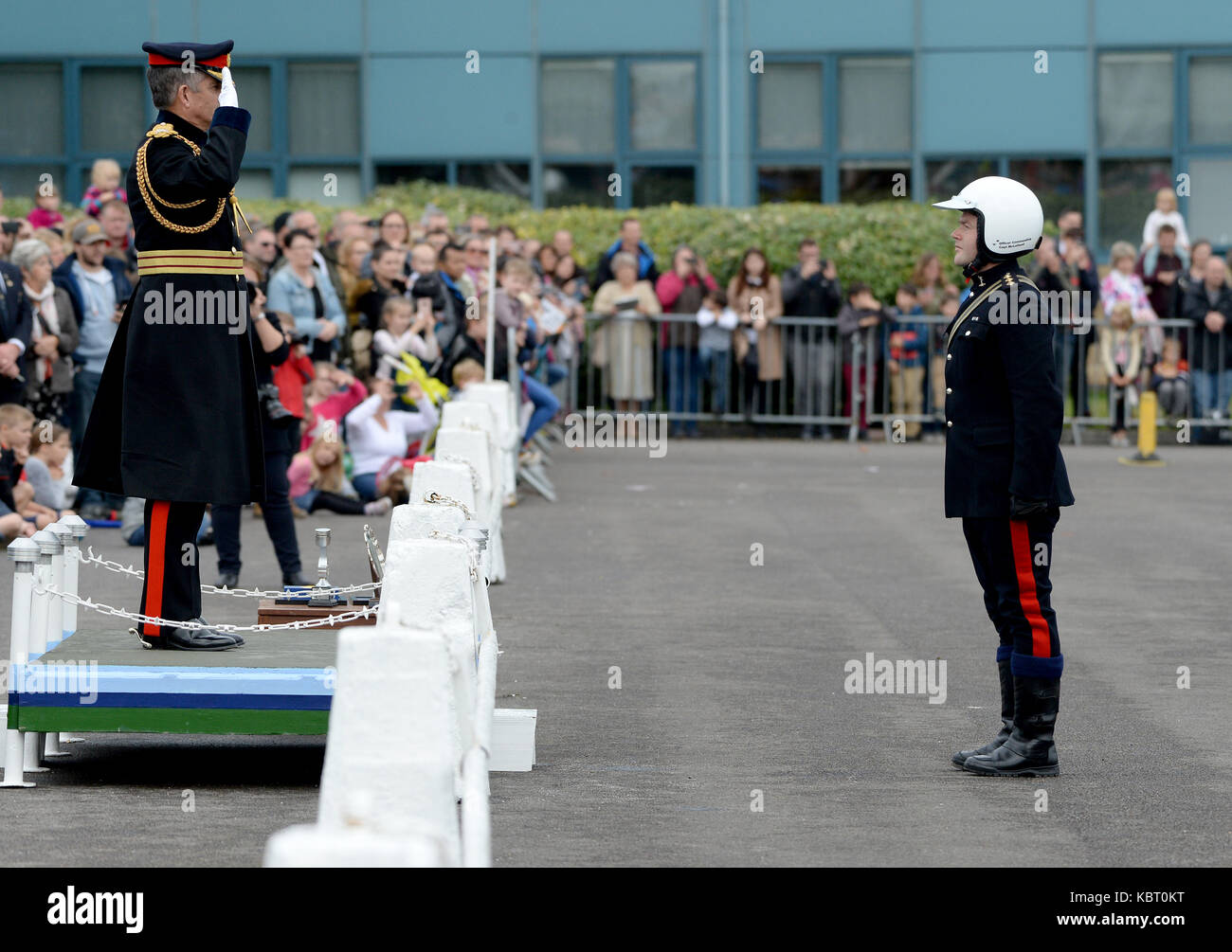 Blandford Camp, Dorset, UK, 30th September, 2017. Royal Signals White ...