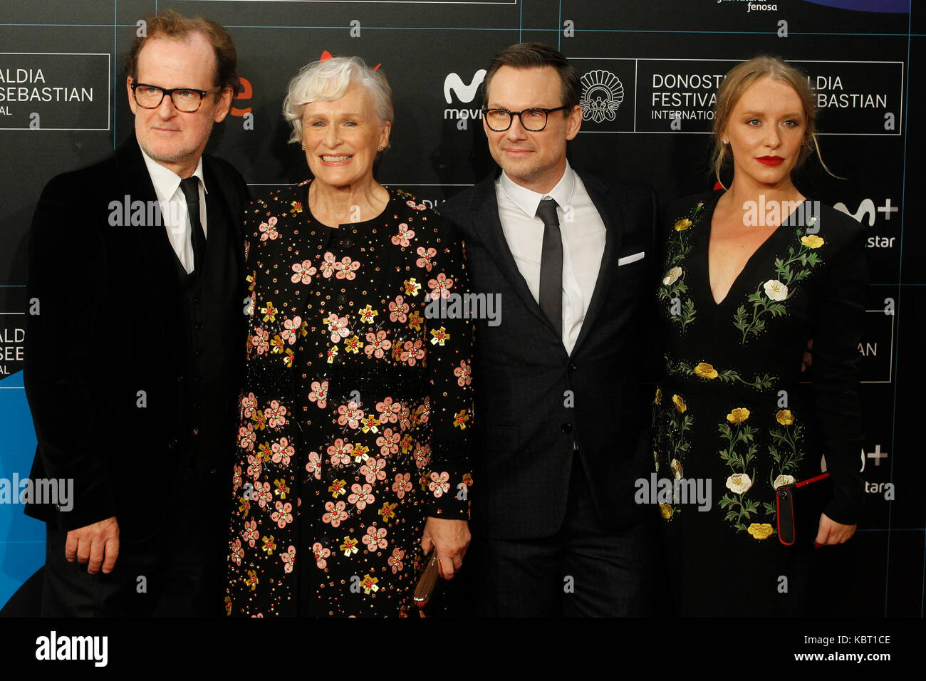 SAN SEBASTIAN, SPAIN Ð SEPTEMBER 30: Bjorn Runge, Glenn Close, Annie ...