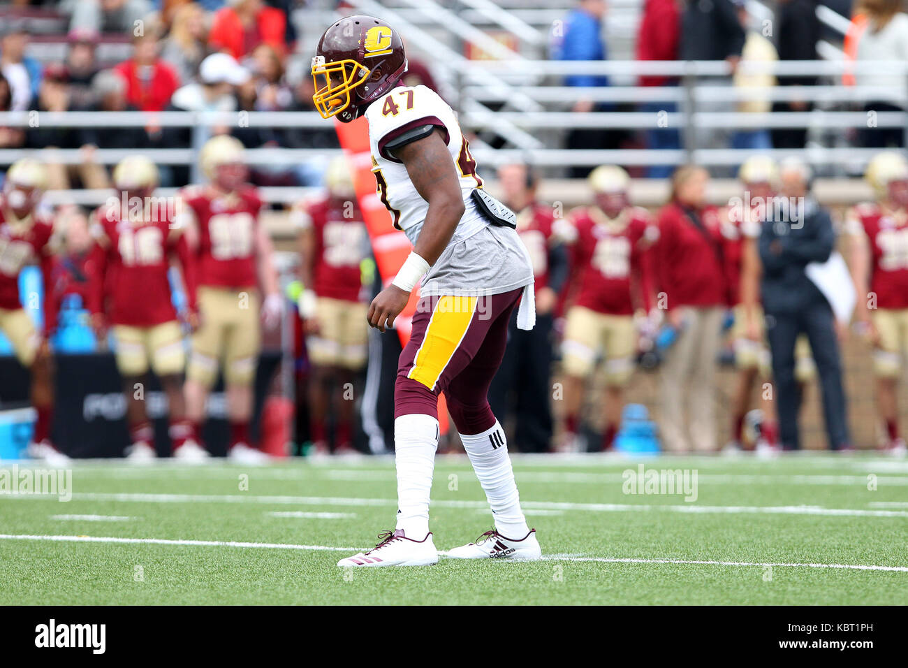 Alumni Stadium. 30th Sep, 2017. MA, USA; Central Michigan Chippewas ...