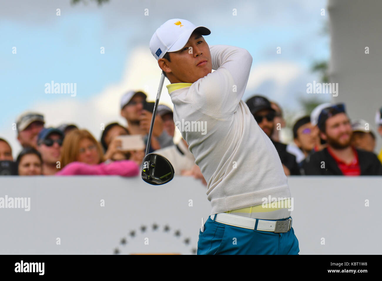 Saturday September 30, 2017: Si Woo Kim of the International Team ...