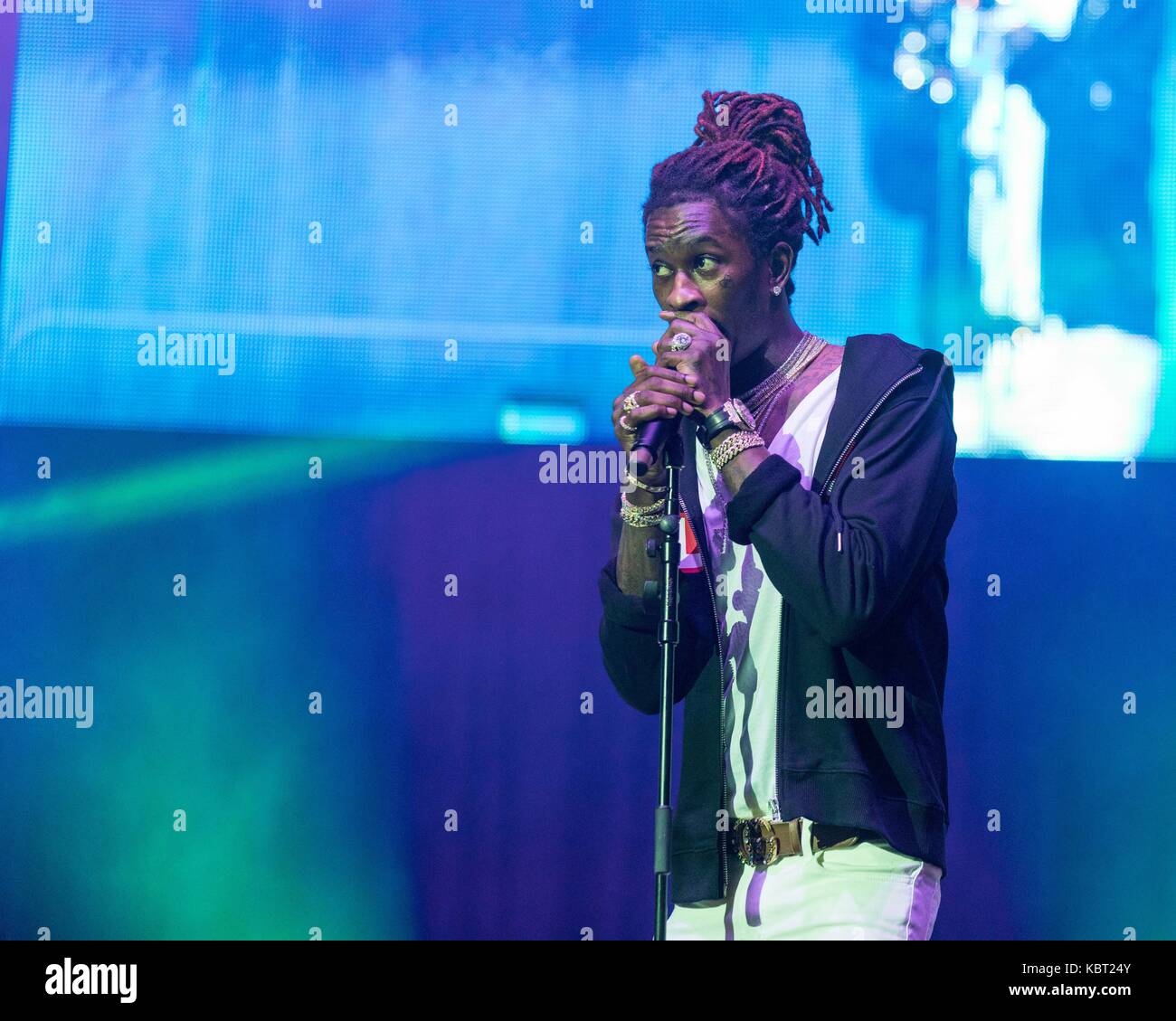 Chicago, Illinois, USA. 29th Sep, 2017. Rapper YOUNG THUG (JEFFERY ...