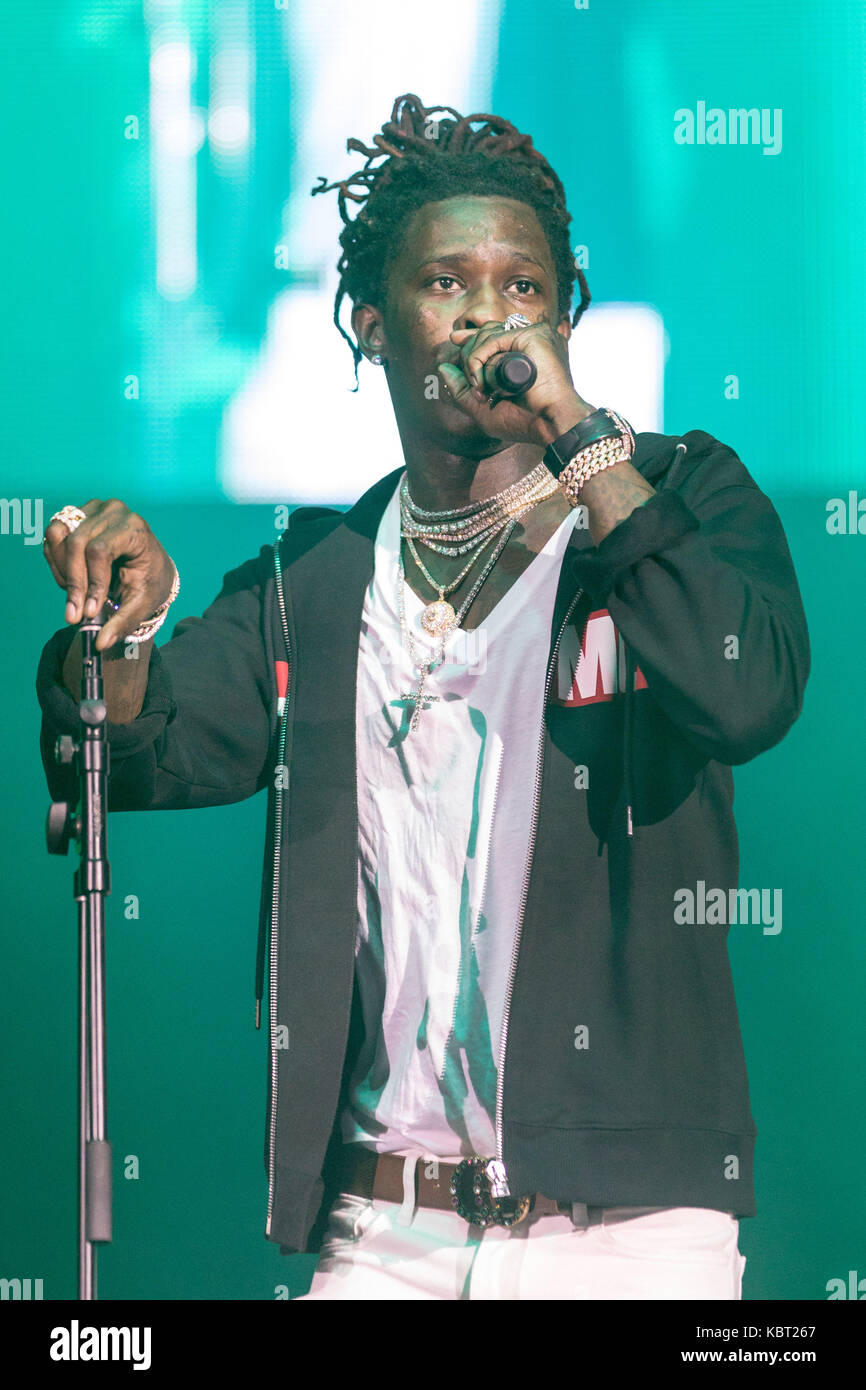 Chicago, Illinois, USA. 29th Sep, 2017. Rapper YOUNG THUG (JEFFERY ...