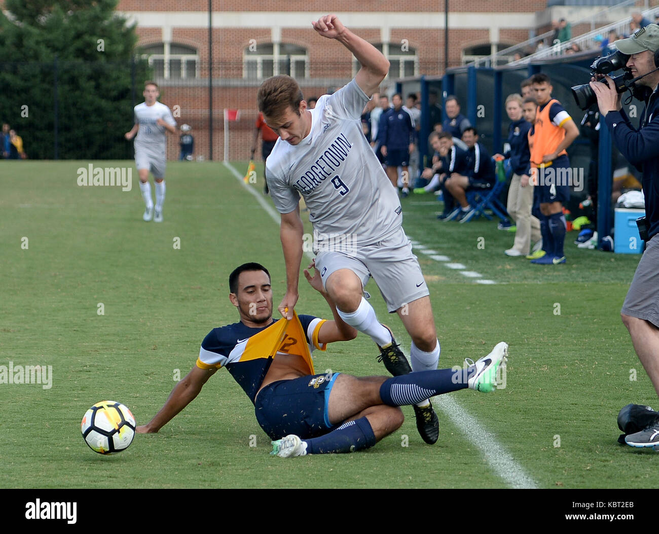 Washington, DC, USA. 30th Sep, 2017. 20170930 - Georgetown midfielder ...