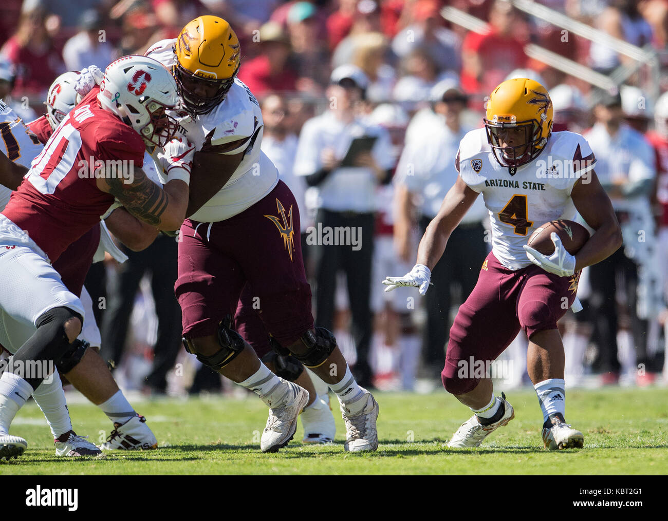 Stanford, California, USA. 30th Sep, 2017. Arizona State Sun Devils ...