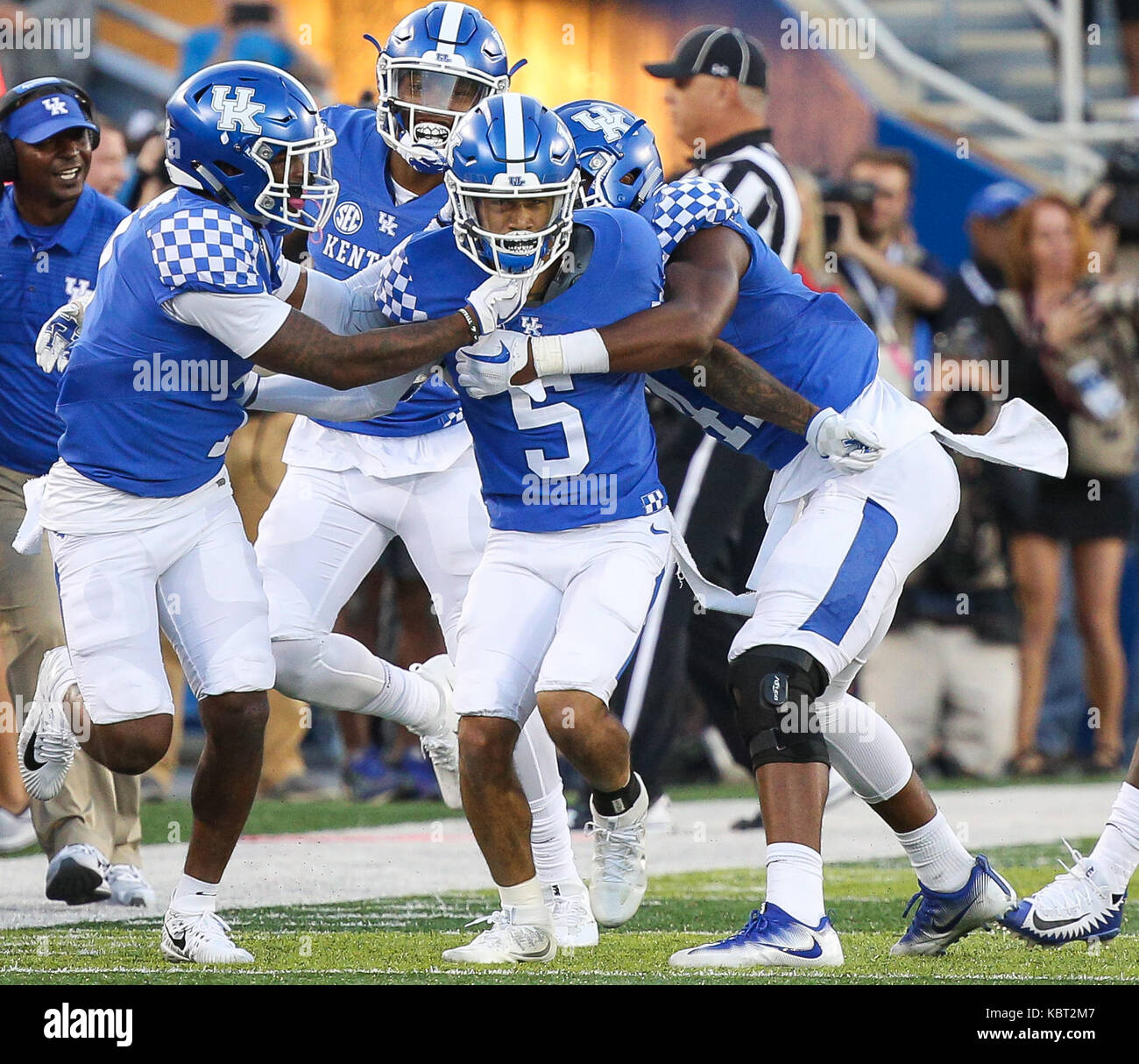 Lexington, KY, USA. 30th Sep, 2017. Kentucky's Kendall Randolph #5 is ...